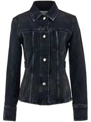 SALVATORE FERRAGAMO Ferragamo Logo-Patch Denim Jacket