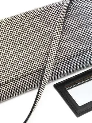 Benedetta Bruzziches Vittissima La Grande Crystal-embellished Crossbody Bag - Silver