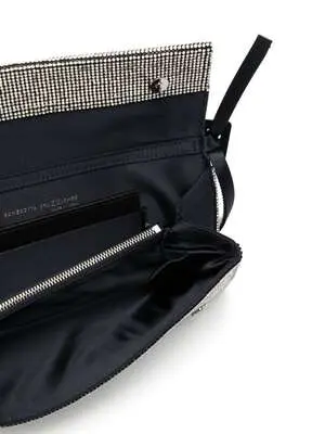 Benedetta Bruzziches Vittissima La Grande Crystal-embellished Crossbody Bag - Silver