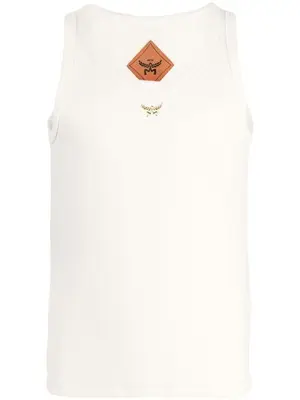 Mcm Logo Bouclé Tank Top