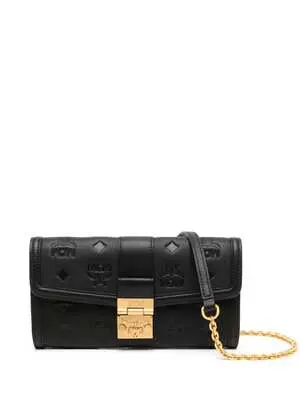 Mcm Large Tracy Embossed-monogram Chain Wallet