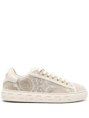 Versace Barocco Greca Low-top Sneakers - Neutrals