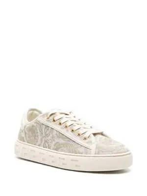 Versace Barocco Greca Low-top Sneakers - Neutrals