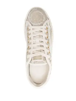 Versace Barocco Greca Low-top Sneakers - Neutrals