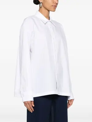 Alexander Wang Logo-appliqué Cotton Shirt - White