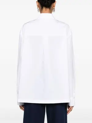 Alexander Wang Logo-appliqué Cotton Shirt - White