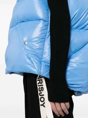 Khrisjoy Logo-tape Puffer Gilet - Blue