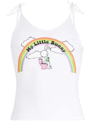 Natasha Zinko My Little Bunny Tank Top - White