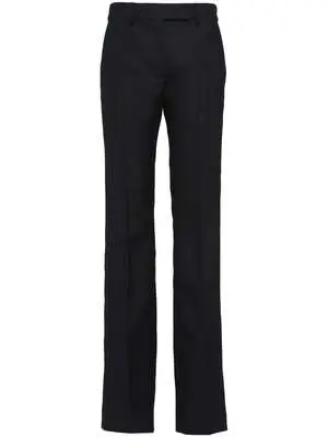 Prada Wool Tailored Trousers - Black