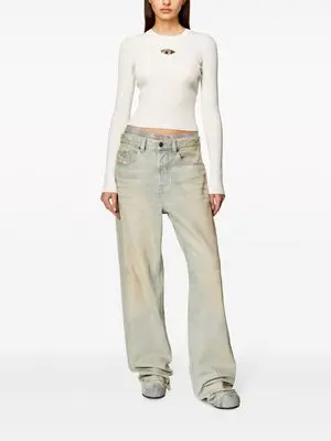 DIESEL® M-valary Logo-plaque Top - White