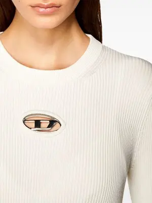DIESEL® M-valary Logo-plaque Top - White
