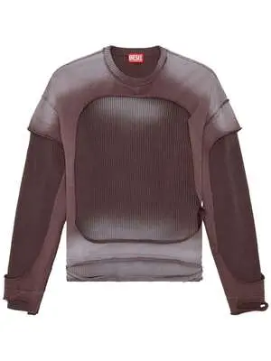 DIESEL® K-osbert Ripped Cotton Sweatshirt