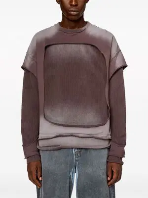 DIESEL® K-osbert Ripped Cotton Sweatshirt