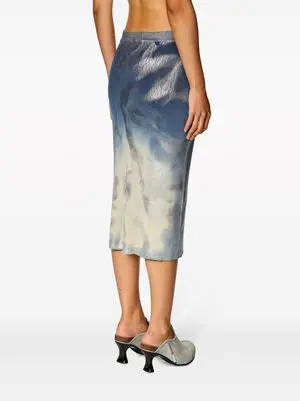 DIESEL® Mi-llan Ribbed Midi Skirt