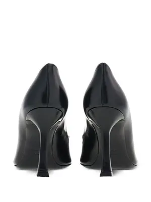 FERRAGAMO 85mm Vara Leather Pumps - Black