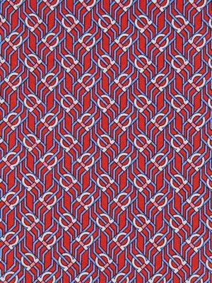 FERRAGAMO Silk Graphic Print Neck Tie - Red