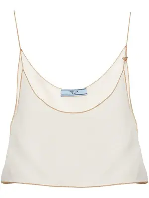 Prada Sablé Cropped Camisole Top