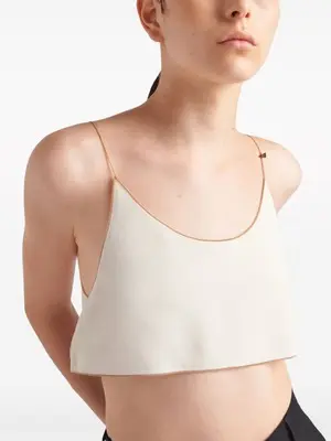 Prada Sablé Cropped Camisole Top