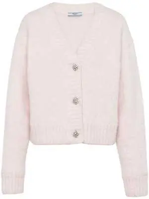 Prada Logo Cardigans For Women