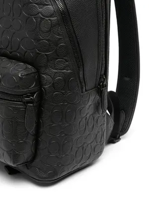 COACH Charter Logo-pattern Leather Backpack