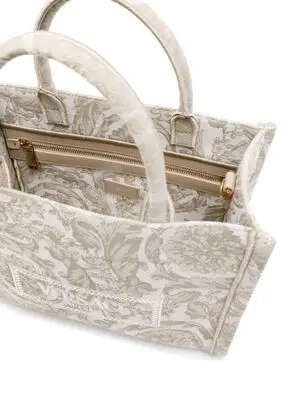 Versace Barocco Athena Small Tote Bag - Neutrals