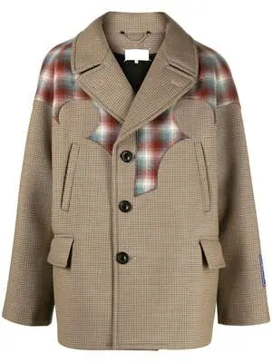 MAISON MARGIELA X Pendleton Décortiqué Plaid-check Oversize Pea Coat