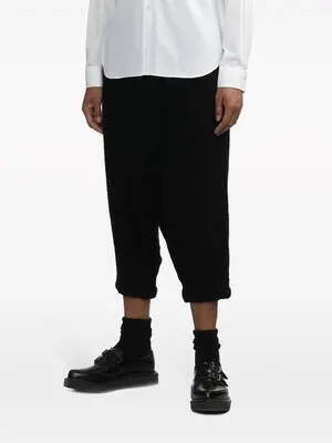 Comme Des Garçons Drop-crotch Cropped Trousers
