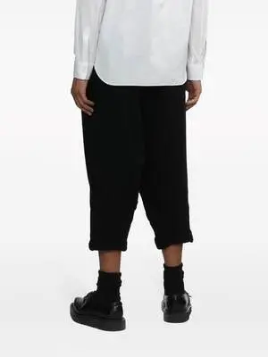 Comme Des Garçons Drop-crotch Cropped Trousers