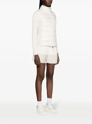 Moncler Padded Zip-up Cardigan - White