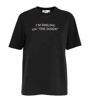 Victoria Beckham Organic Cotton Slogan T-shirt