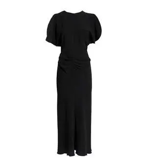 Victoria Beckham Gathered Midi Dress