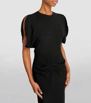 Victoria Beckham Gathered Midi Dress