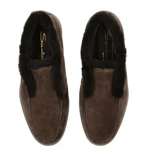 Santoni Suede Ankle Boots - Brown