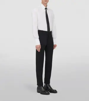 Alexander McQueen Wool Cigarette Trousers