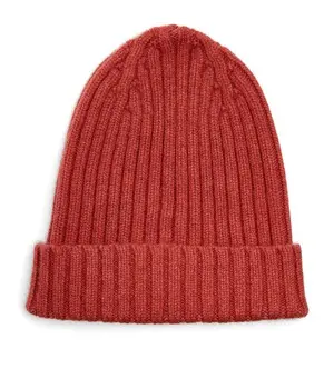 LE BONNET Wool Ribbed Beanie - Red