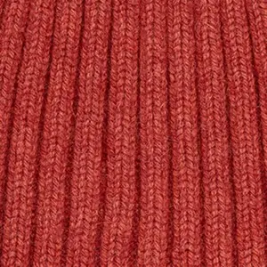 LE BONNET Wool Ribbed Beanie - Red