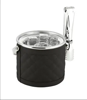 RIVIERE Leather Menfi Ice Bucket