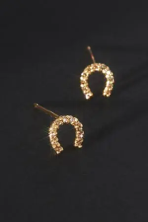 SET & STONES Alpe Stud Earrings - Gold