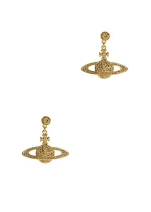 VIVIENNE WESTWOOD Mini Bas Relief Orb Drop Earrings - Gold