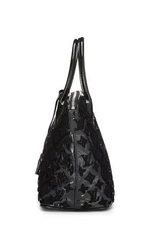 LOUIS VUITTON Monogram Patent Fascination Lockit - Black