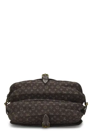 LOUIS VUITTON Monogram Mini Lin Saumur 30 - Brown