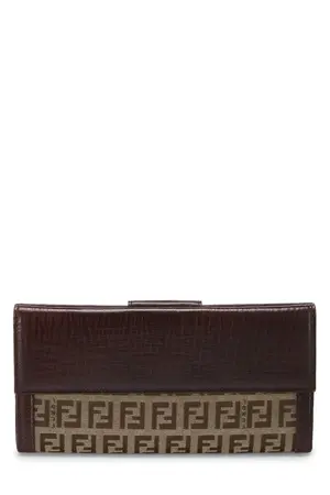 Fendi Zucchino Canvas Long Wallet