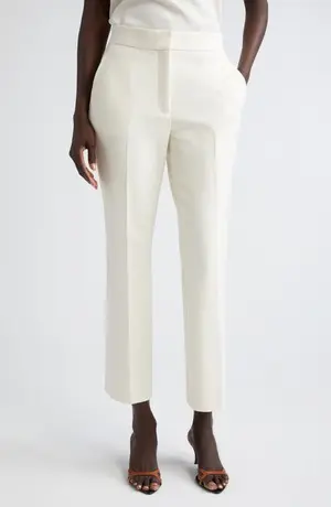 St. John Stretch Crepe Straight Leg Pants