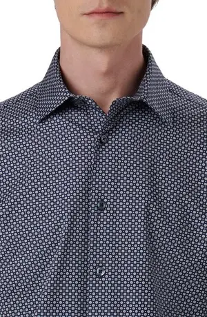Bugatchi James Ooohcotton® Dot Print Button-up Shirt