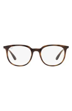 Ray-ban Square Frame Optical Glasses - Havana