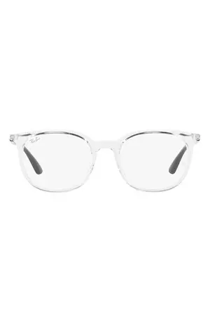 Ray-ban Square Frame Optical Glasses - Transparent