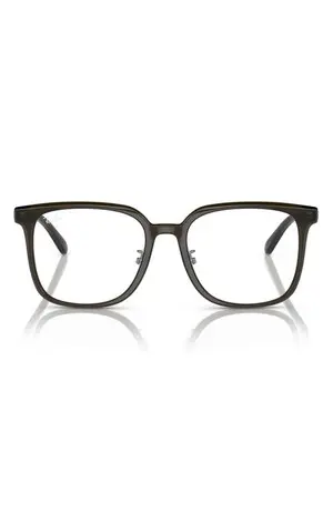 Ray-ban Ray-Ban 54mm Square Frame Optical Glasses Transparent Green