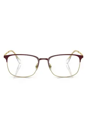 Ray-ban Ray-Ban 54mm Rectangle Eyeglasses Bordeaux