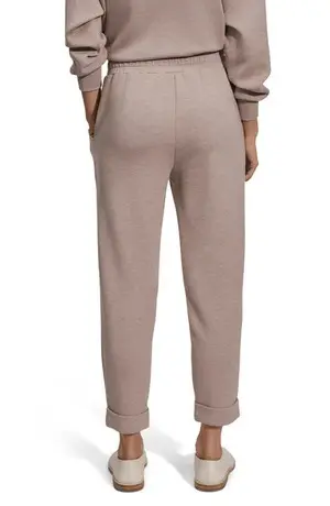 Varley Rolled Cuff Knit Pants - Taupe Marl