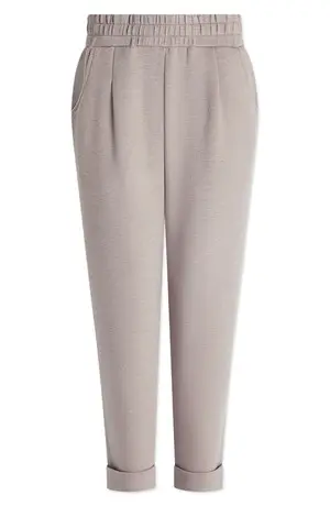 Varley Rolled Cuff Knit Pants - Taupe Marl